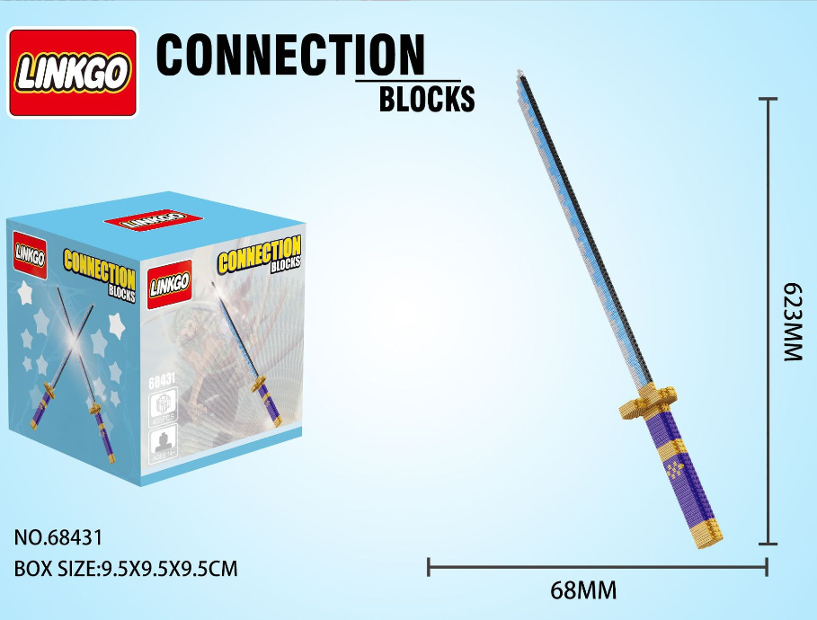 Đồ Chơi Lắp Ráp Kiểu LEGO LINKGO Mô Hình Nhật Luân Kiếm Trong Thanh ...