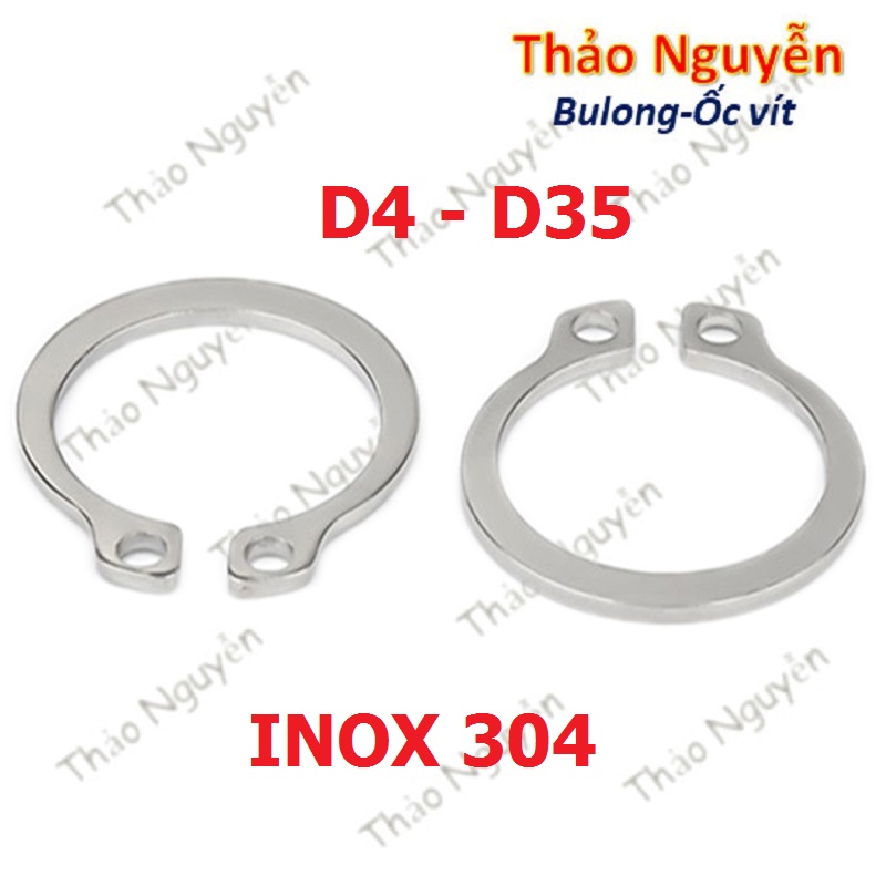 Phanh trục inox 304, phe gài trục, vòng phe phi 4 - 35mm | Lazada.vn