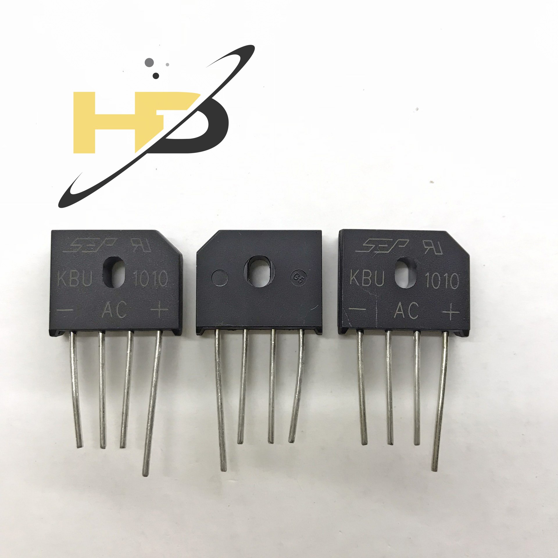 (Bộ 3 Con) Chỉnh Lưu Cầu KBU1010, Diode Cầu KBU 1010 10A 1000V DIP-4 ...