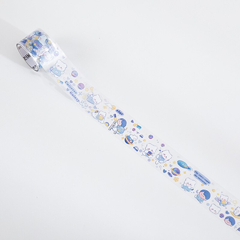 Set 46 miếng sticker Cuộn sticker hình gấu màu xanh dương xinh xắn ...