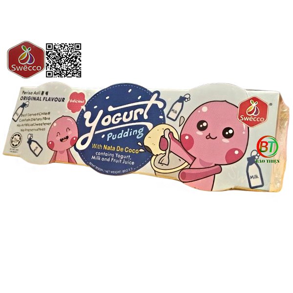 Thạch Pudding Yogurt lốc 240g (80g x 3 hộp) - MixASale