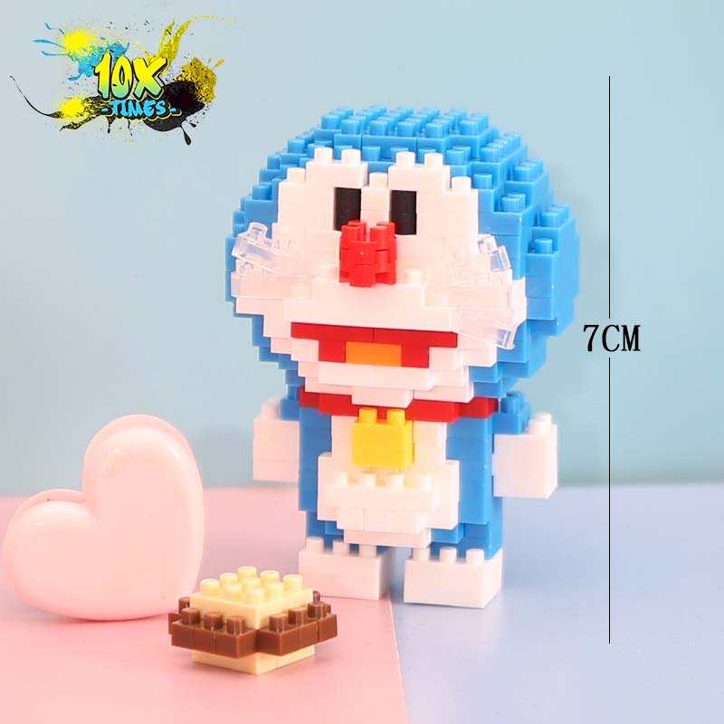 (10cm) Lego 3D doraemon, hoạt hình doremon, nobita dễ thương, chaien ...