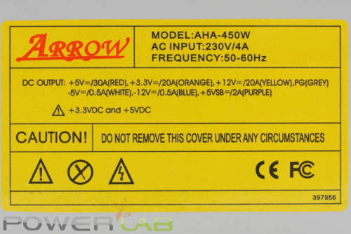 Nguồn Arrow AHA 450W - Nguồn Máy Tính - PSU [Hồ Chí Minh] | FTPComputer.com