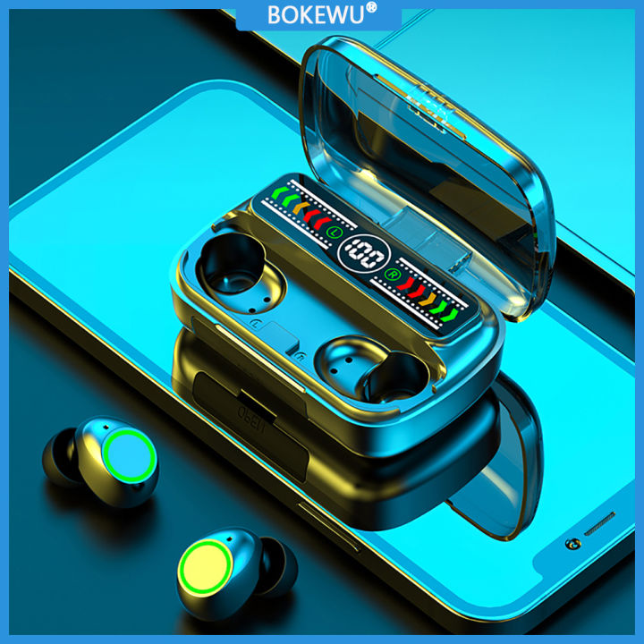 Tai nghe Bluetooth M100 Pro bản Vip V5.3 pin 5h mẫu tai nghe bluetooth gaming có mic không dây ...