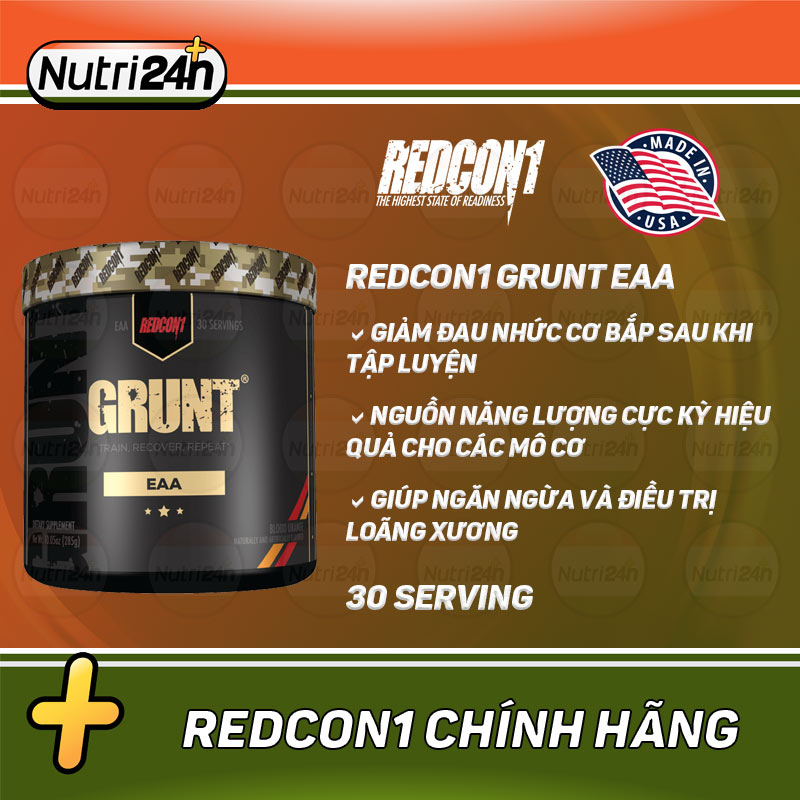 REDCON1 GRUNT EAA 30SER | Phục Hồi Và Giảm Mệt Mỏi Cơ Bắp | Lazada.vn