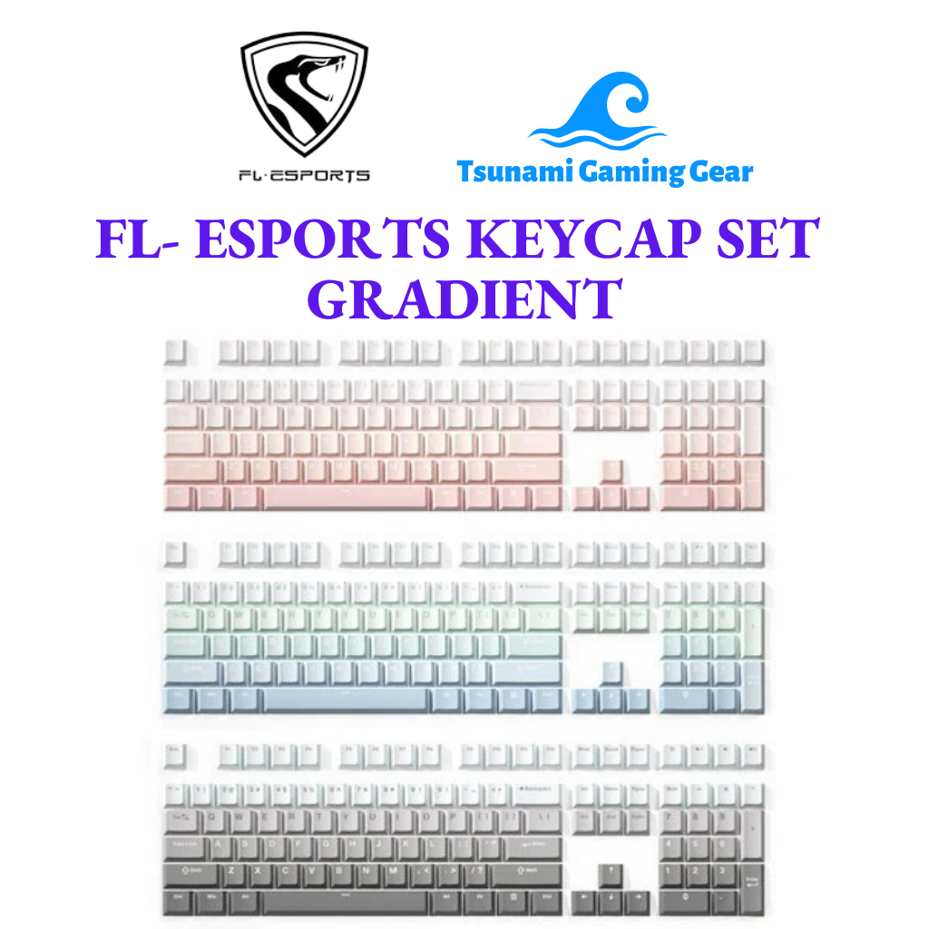 Bộ keycap FL-Esports FLCMMK Keycap set - Gradient (PBT DoubleShot ...