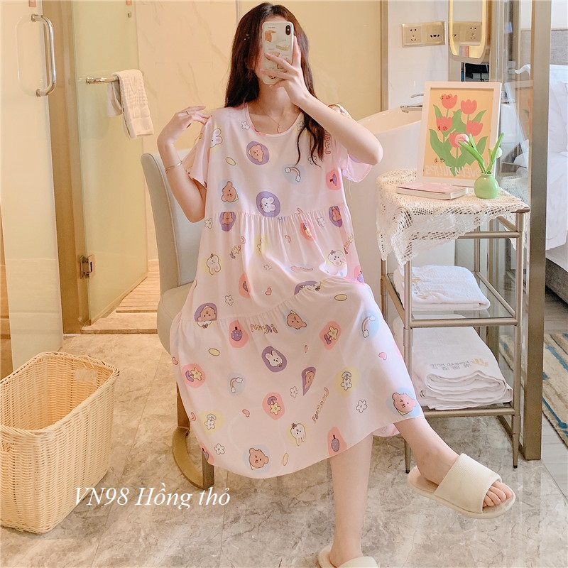 VÁY LANH SĂN Hàng Giao Luôn MẶC NHÀ ĐẦM MẶC NHÀ VN98 | Lazada.vn