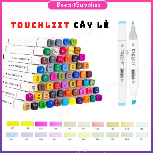 Bút màu dạ Marker Touch Liit chuyên dụng tô mầu dạ vẽ tranh anime manga ...