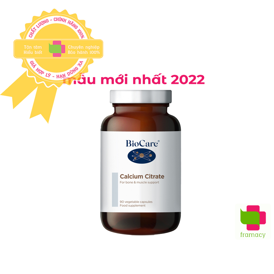 Viên uống canxi Biocare Calcium Citrate, Anh (90 viên) chống loãng ...