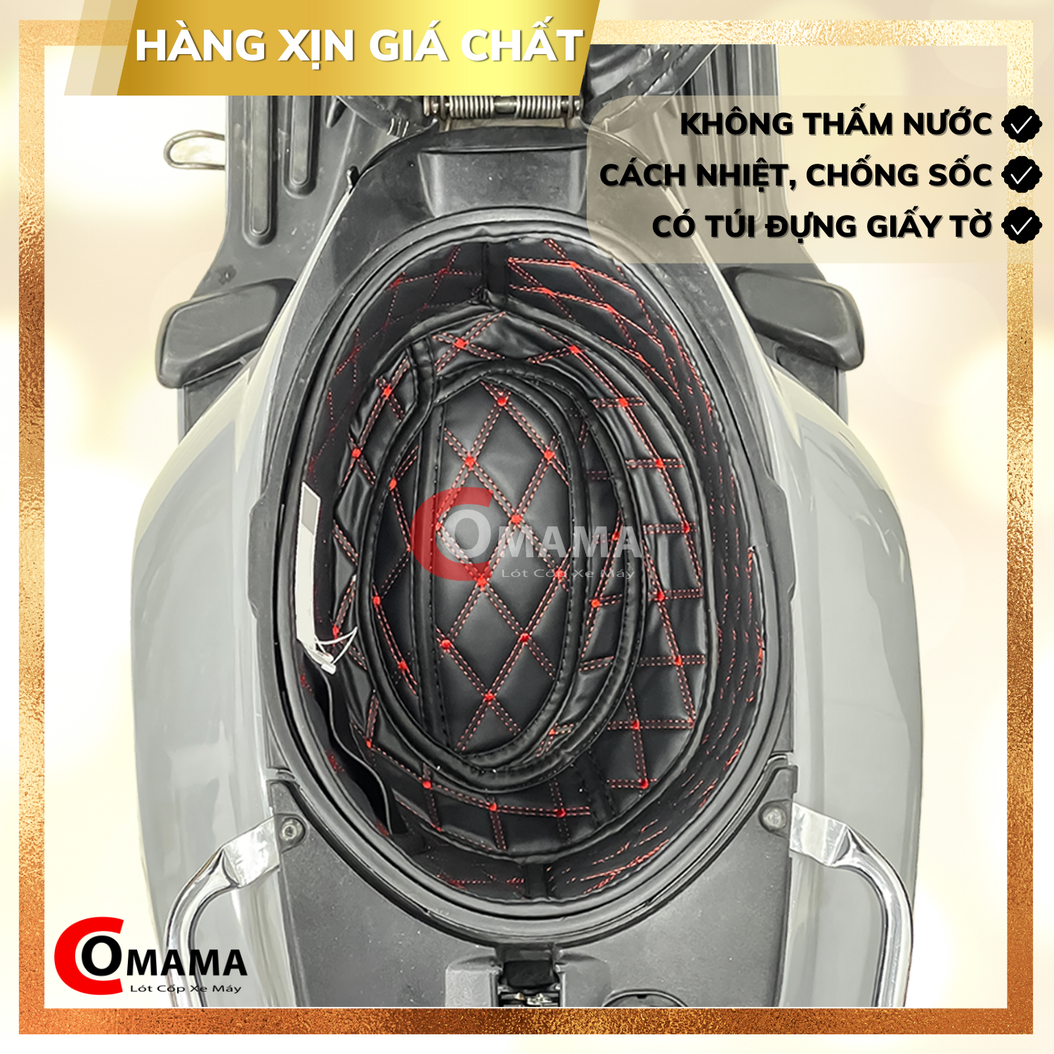 Lót Cốp Da 5D đệm lót cốp COMAMA xe VESPA SPRINT 2015 - 2022 chống sốc ...