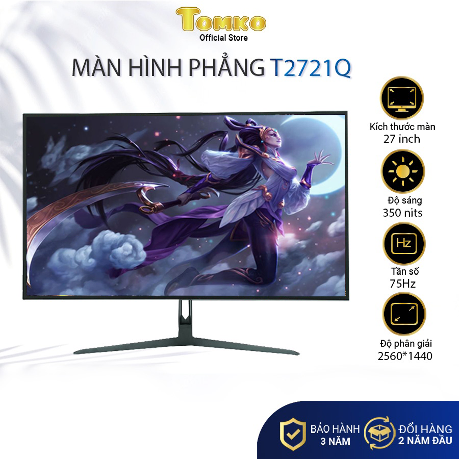 Màn hình máy tính 27 inch Tomko T2721Q 2K IPS 75 Hz Full viền Màn Hình ...