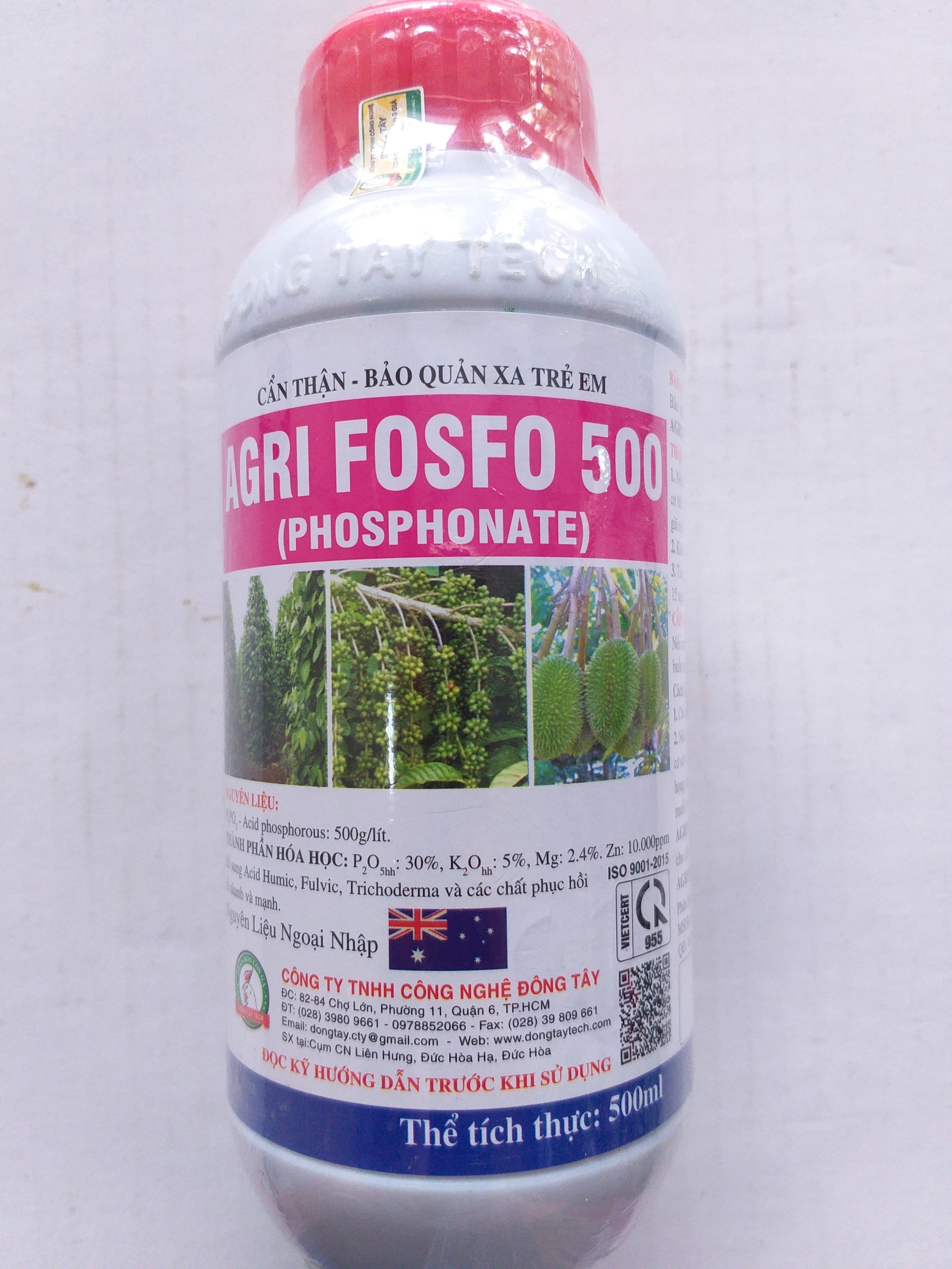 Thuốc trừ bệnh thối thân, xì mủ, thối rễ, nứt thân Agriphos 500 - 500ml ...