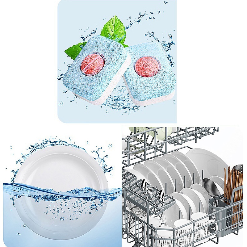 30Pcs Dishwasher Detergent Tablet Dish Tabs Cleaning Dishwashing ...