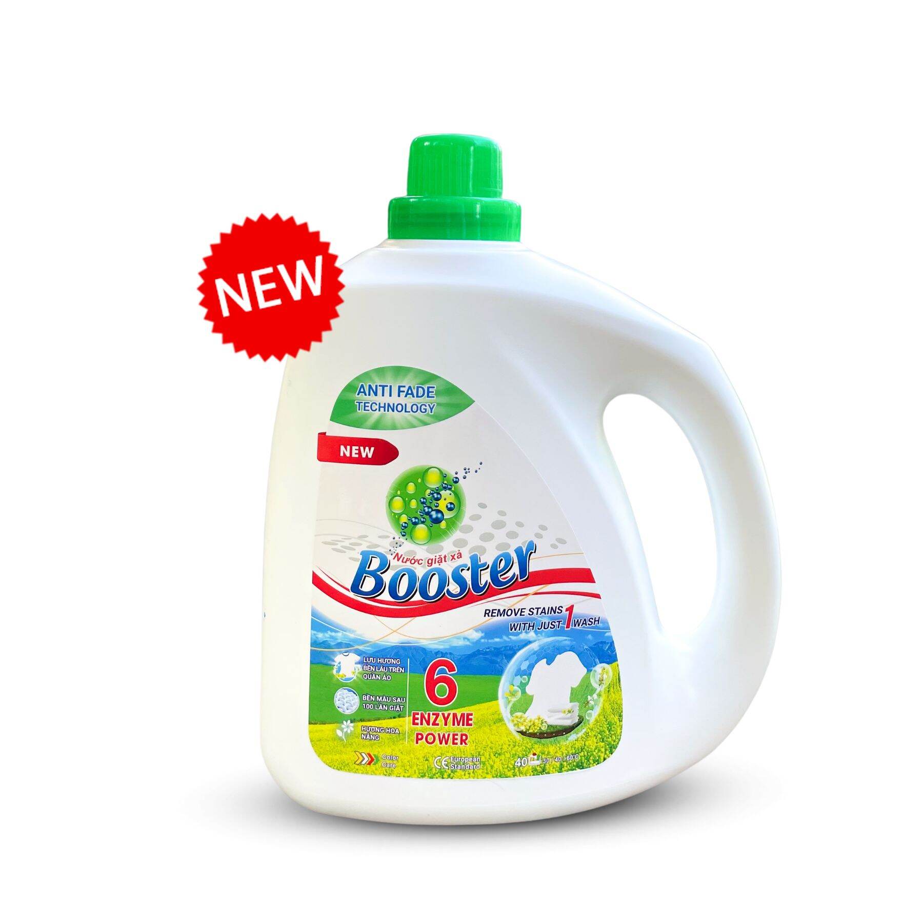 COMBO 3 CAN Nước giặt xả 2IN1 Booster can 3.7kg hương hoa nắng lưu ...