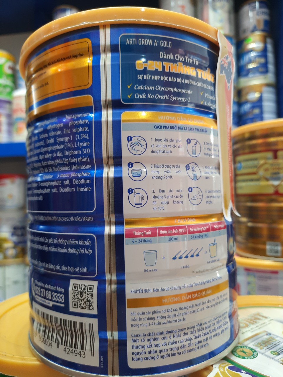 Sữa ARTI Grow A 1 6-24 Tháng- DATE 2024 (900g) - MixASale