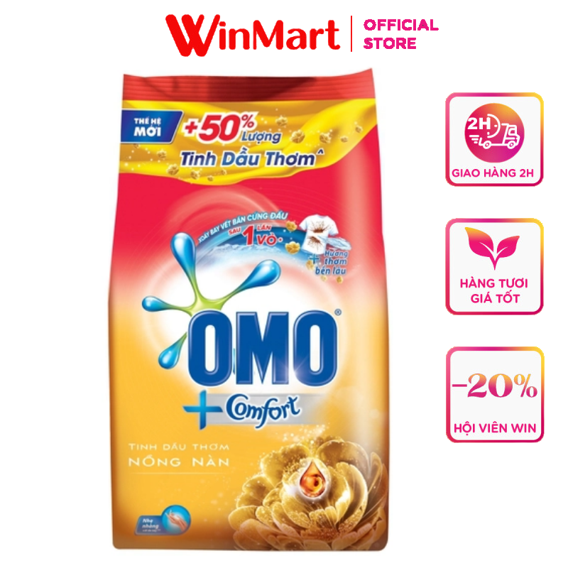 [Siêu thị WinMart] - Bột giặt Omo Comfort nồng nàn 5,5kg | Lazada.vn
