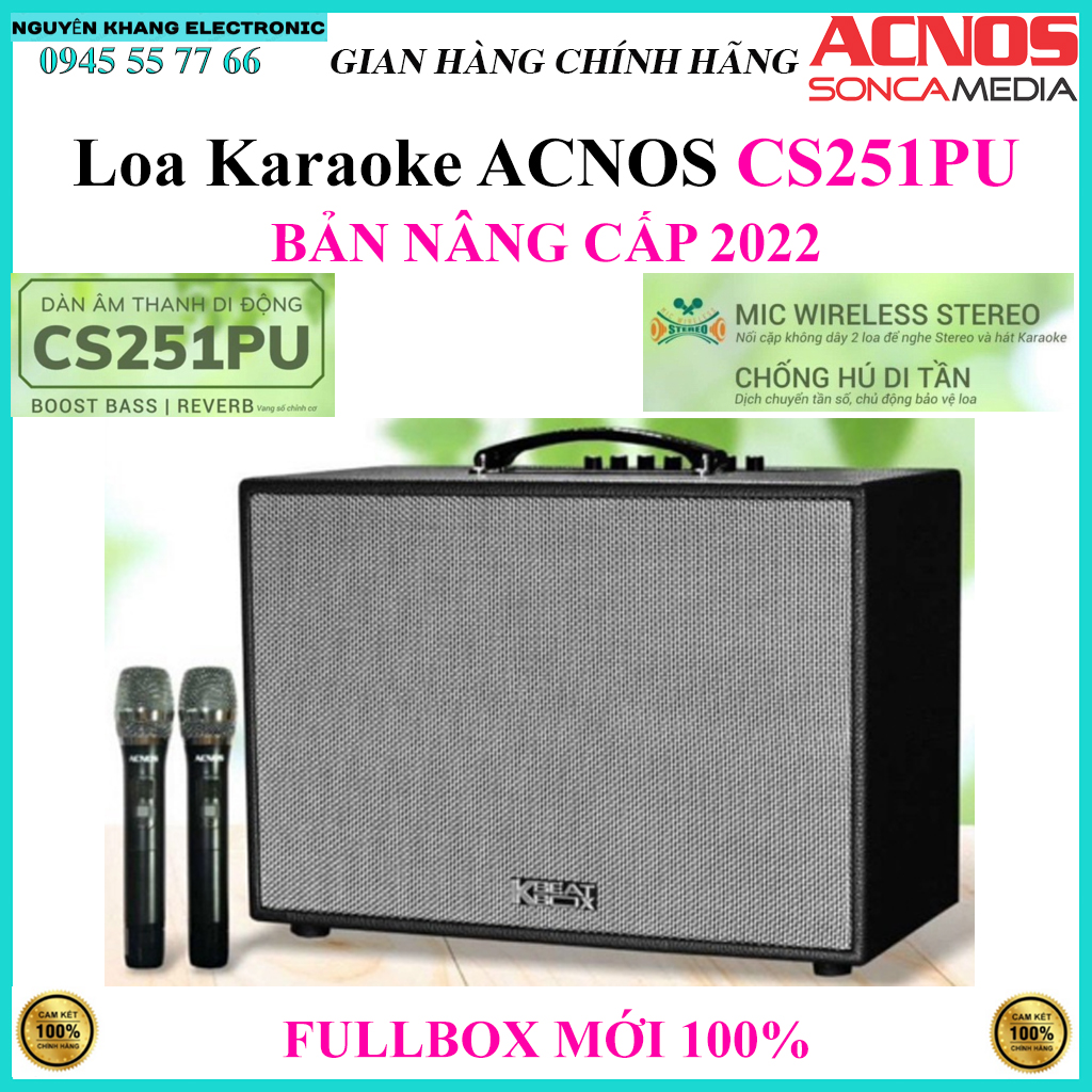 Loa karaoke ACNOS CS251PU, Bảo hành chính hãng | Lazada.vn