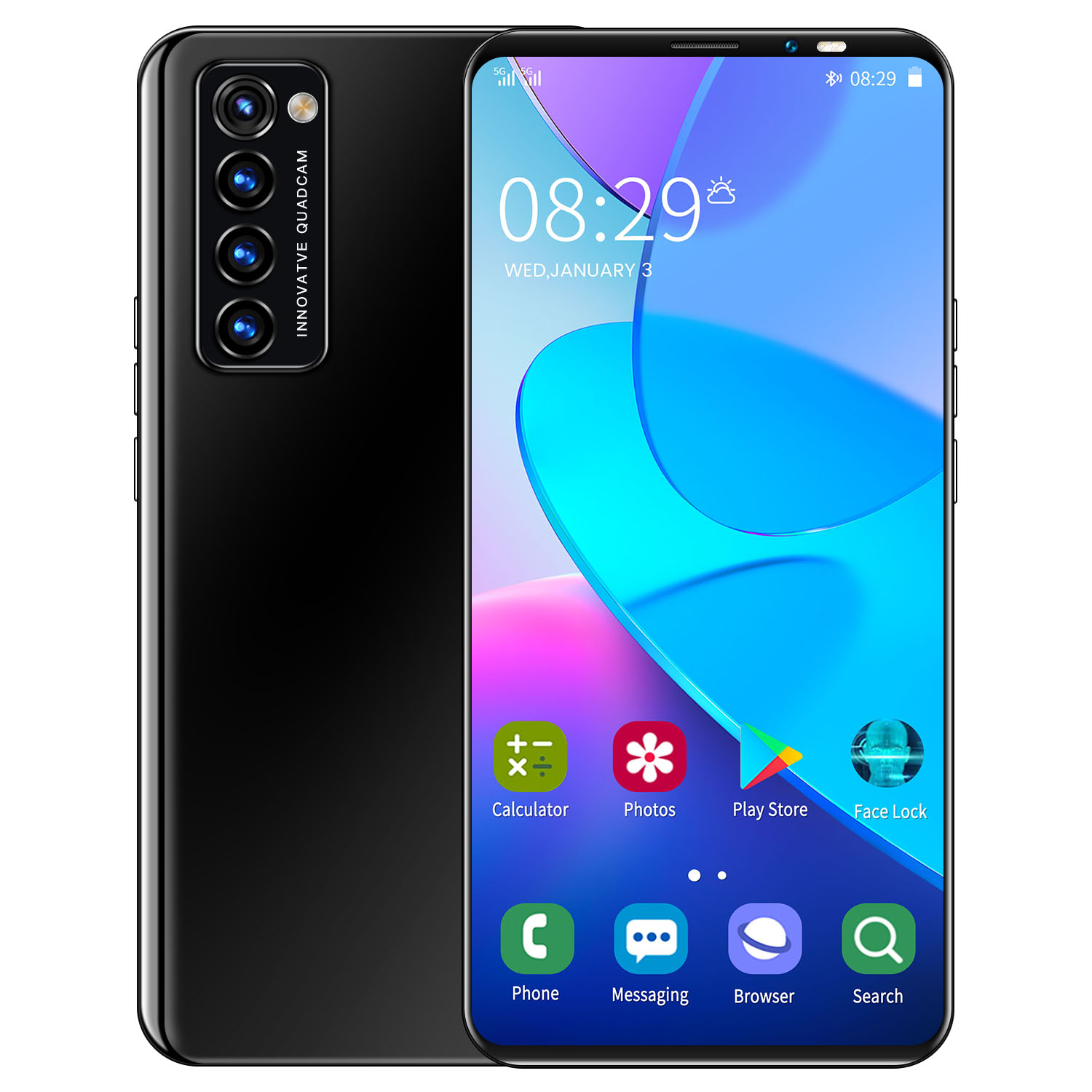 Rino6 Pro Điện thoại di động 5G 12G+ 516GB Toàn màn hình Điện thoại di ...