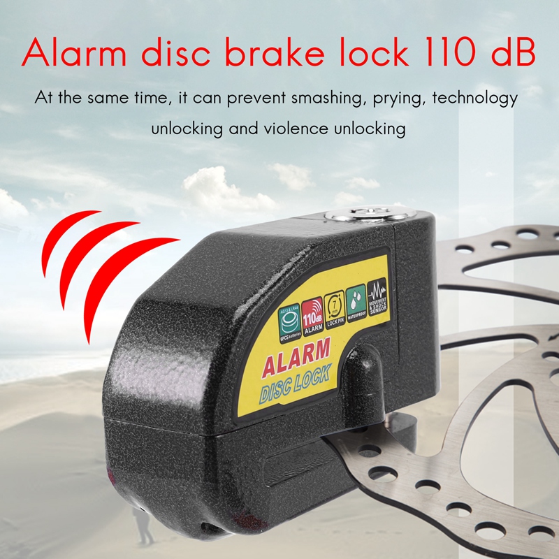 Theft Lock Cycling Security Lock Control Vibration Security Lock 110Db ...