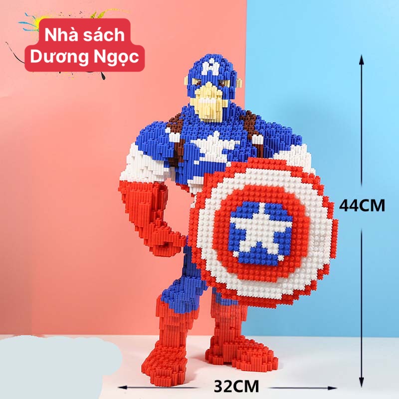 Lego 3D Magic Block DUZ - Mô Hình Lego Captain America - Avenger ( Loại ...