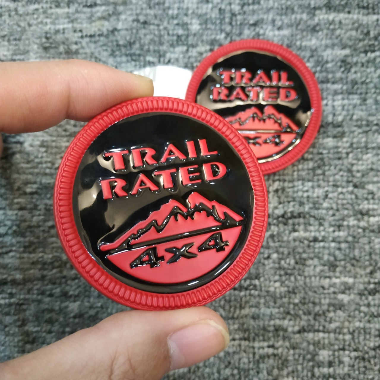 Logo Trail Rated 4x4 hợp kim dán xe đường kính 6.2cm | Lazada.vn