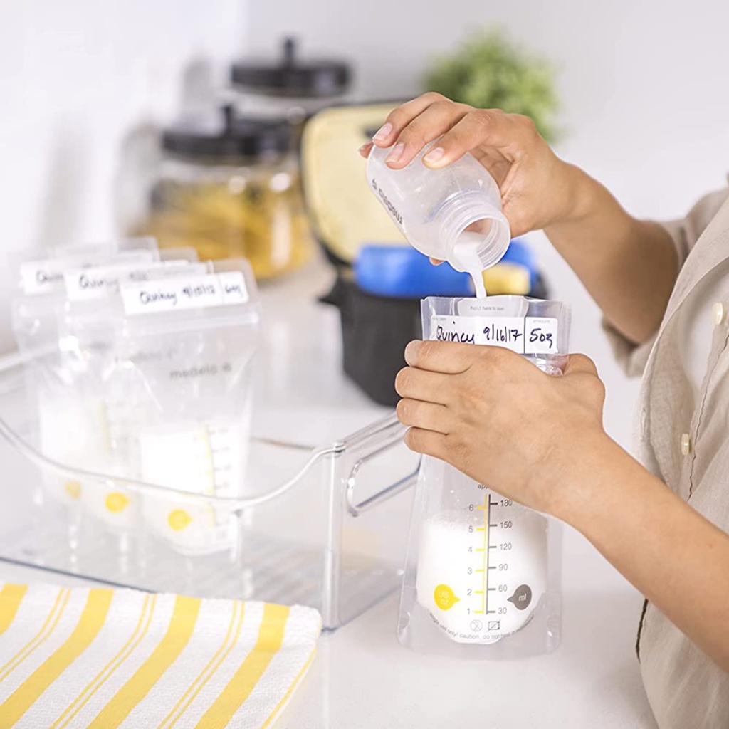 Hộp 100 túi trữ sữa Medela 180ml 2 khóa zip chống chảy tràn - MixASale