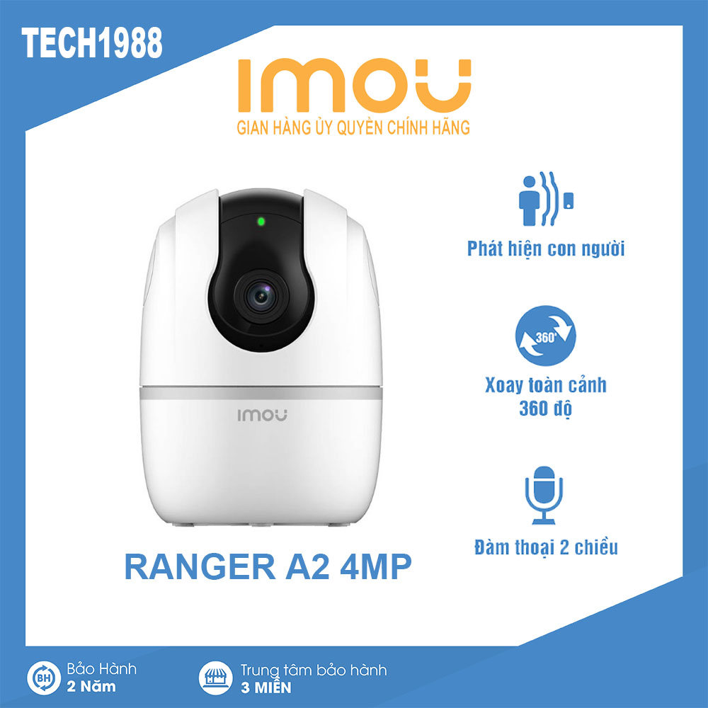 Camera Wifi trong nhà Imou Ranger A2 (4MP) I IPC-A42P-D-V3 I Xoay toàn ...