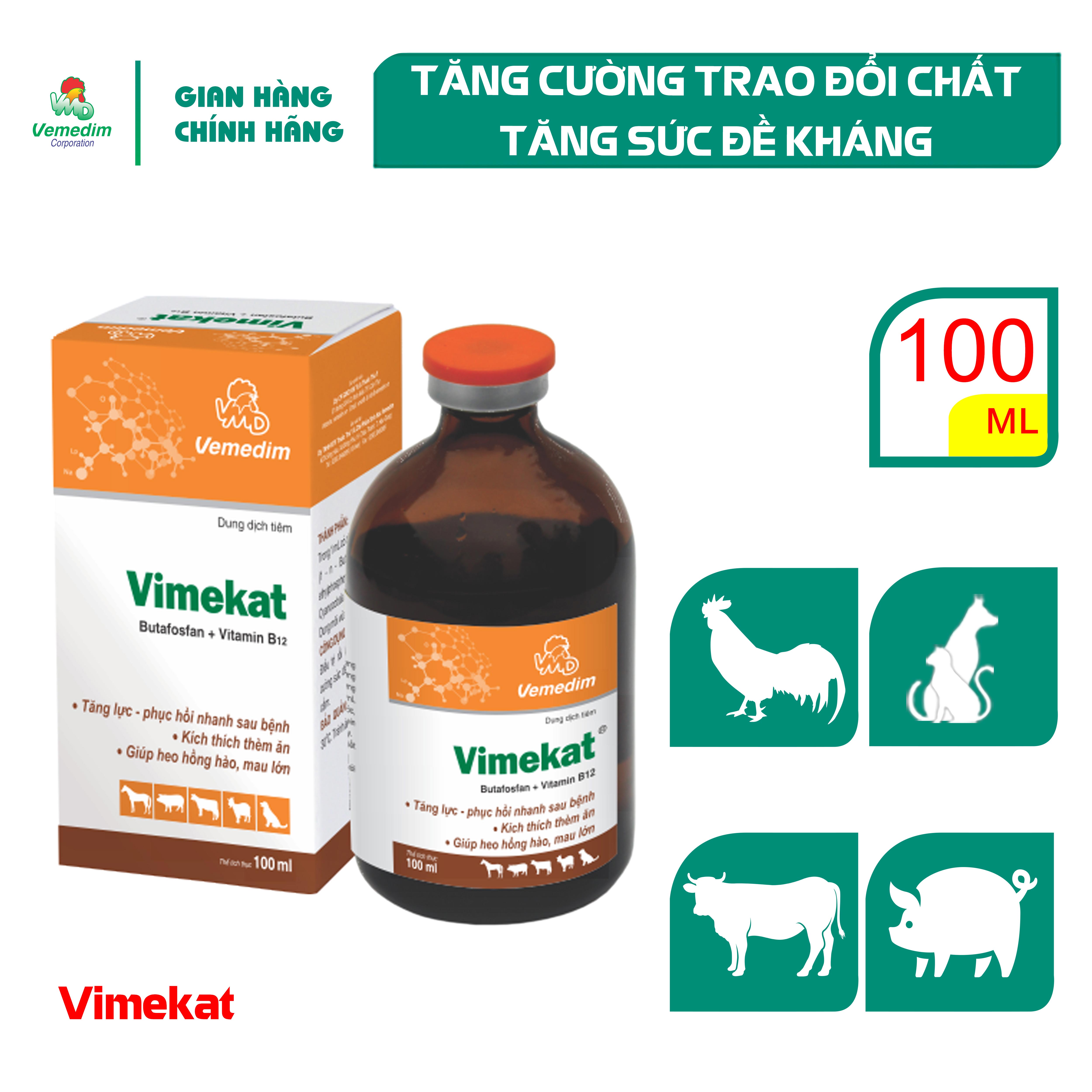 Vemedim Vimekat dùng cho gia súc, gia cầm, chó mèo tăng sức đề kháng ...