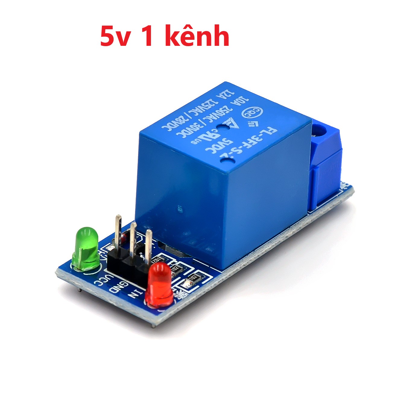 Module Relay 5VDC, 12V - Mạch Rơ le 5VDC, 12V 1 Kênh, Module Relay 5VDC ...
