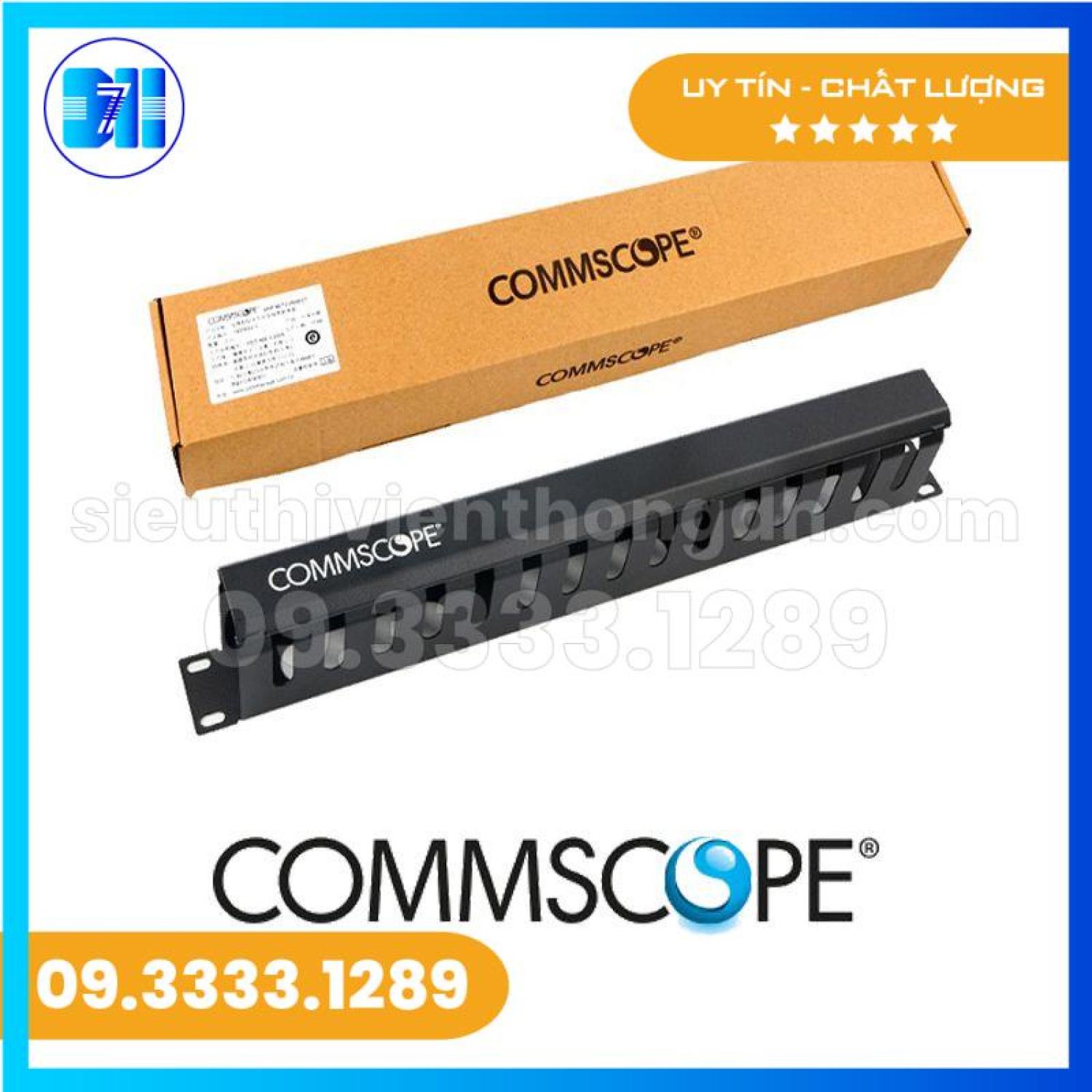 Thanh quản lý cáp AMP commscope tủ rack, tủ mạng 19″ | Lazada.vn