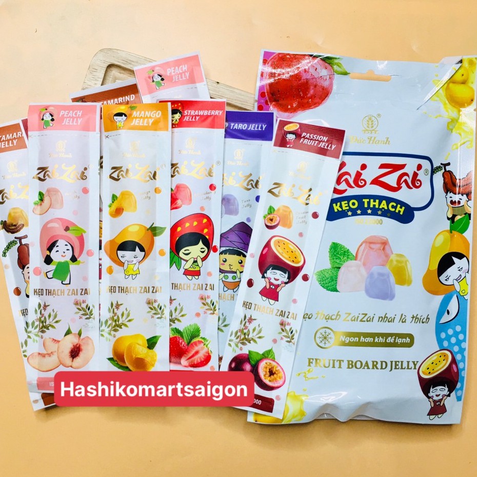 [Phiên bản đặc biệt] 1 túi 320g Thạch Zai Zai NHIỀU VỊ THANH DÀI Chuẩn Đức Hạnh)[ Siêu ngon ...
