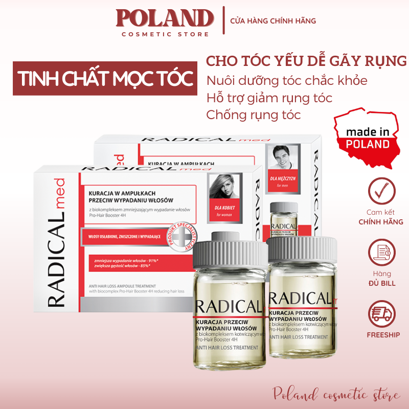 Tinh chất mọc tóc Radical Med Đỏ giúp nuôi dưỡng tóc chắc khoẻ, ngăn ...