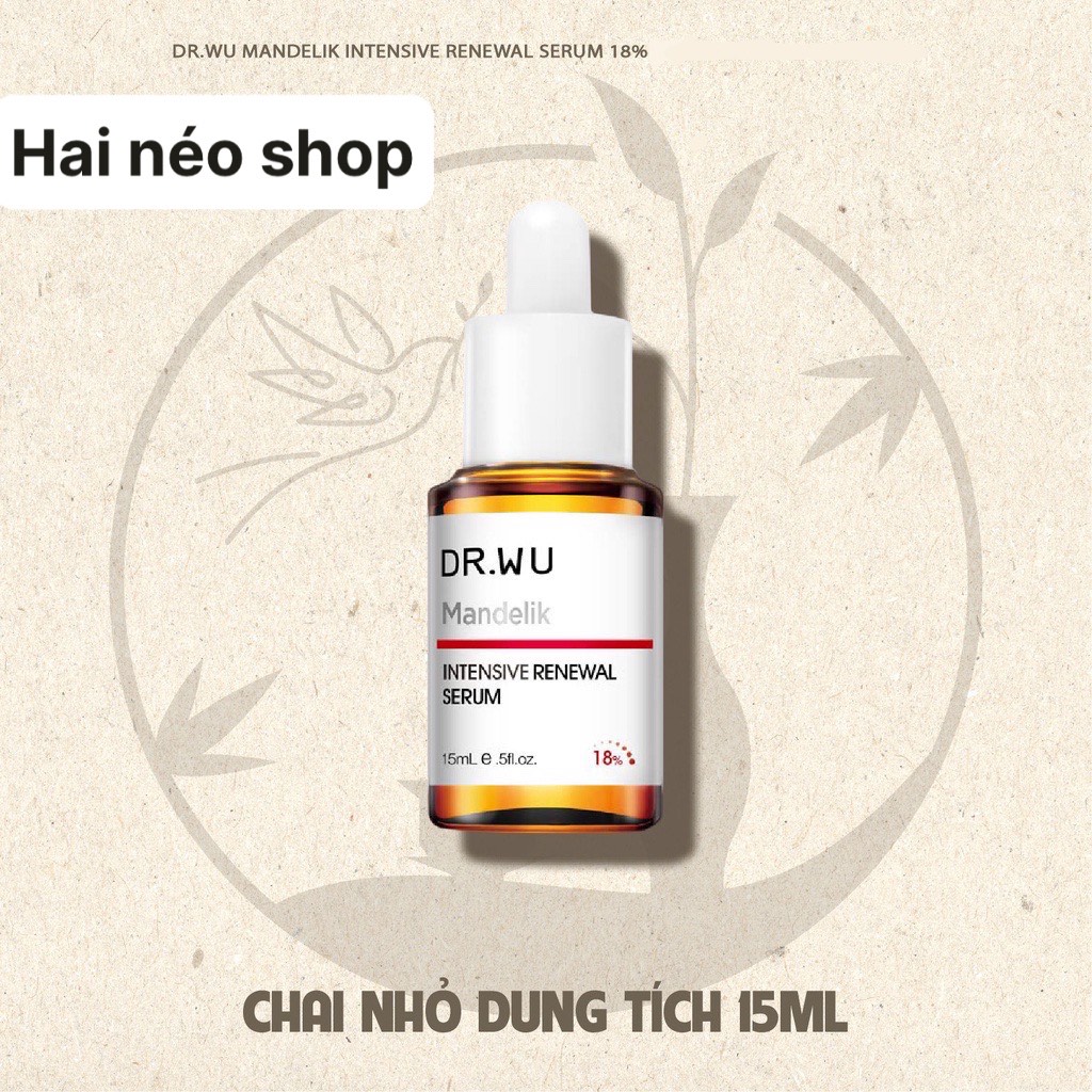 ĐỌC KĨ MÔ TẢ Tinh chất peel da tẩy da chết hoá học chứa AHA Mandelic Acid 18 Dr.Wu Intensive ...