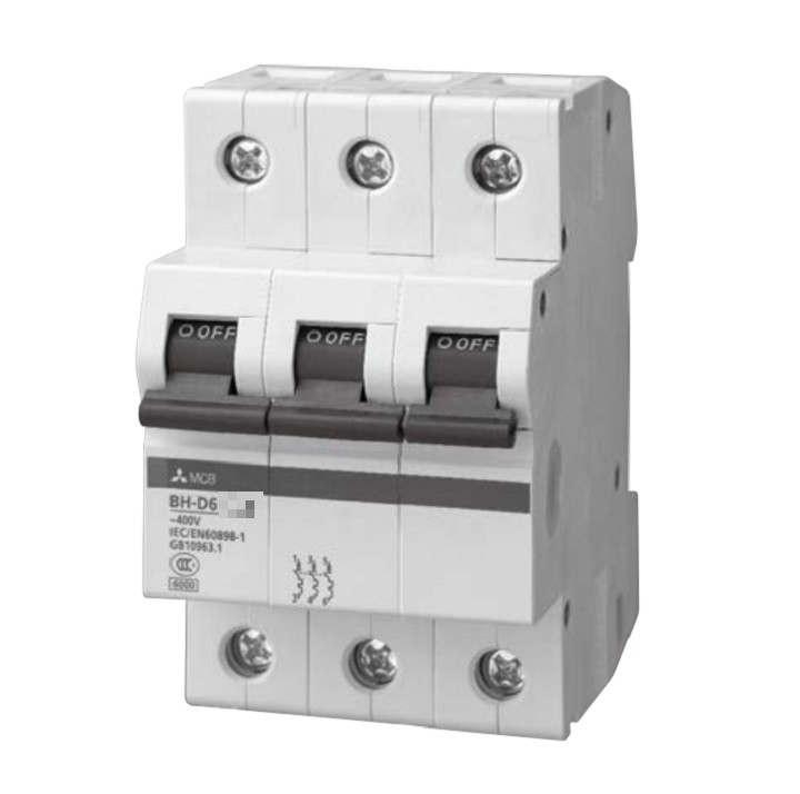 APTOMAT Át tép MCB 3 pha 6kA Mitsubishi BH-D6 3P 40A TYPE C N - BH-D6 3P 40A TYPE C N | Lazada.vn