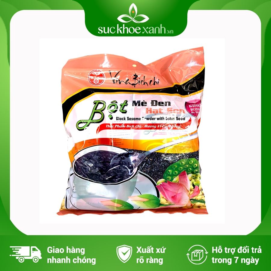 Bột mè đen hạt sen Bích Chi không đường 300g/ bịch | Lazada.vn