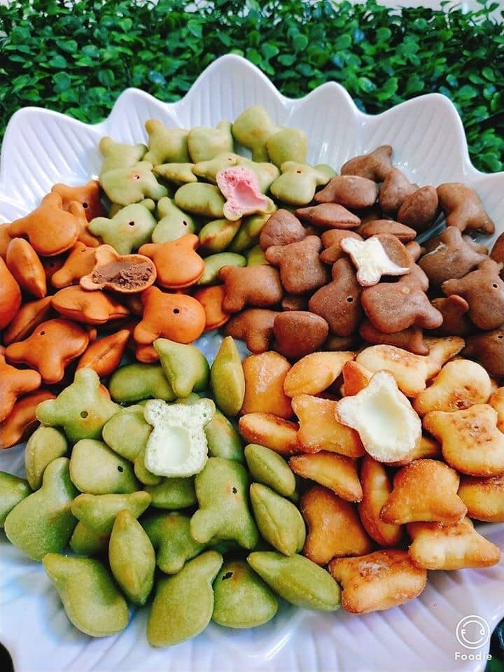 Bánh Gấu Nhân Kem mix 3 vị MTFood lon lớn siêu ngon - MixASale