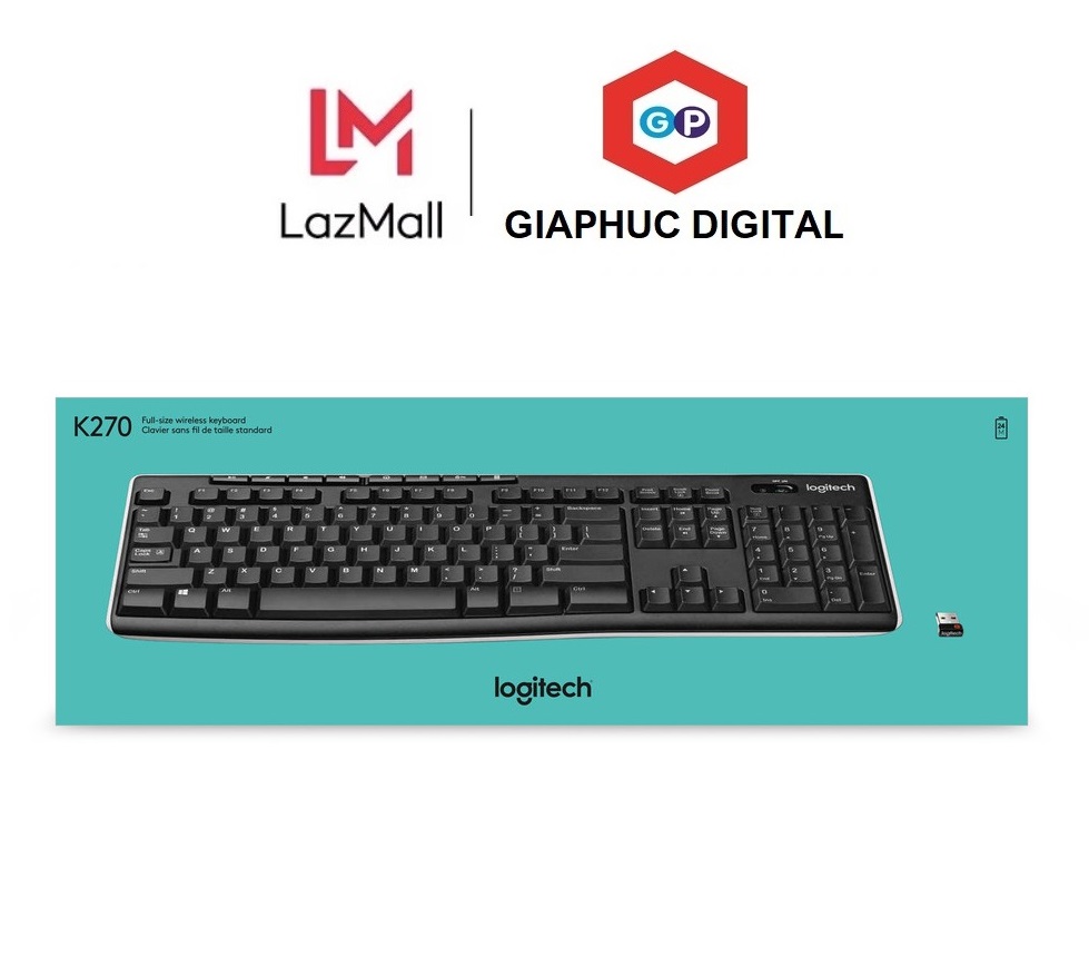 Bàn phím không dây Logitech K270 | Lazada.vn