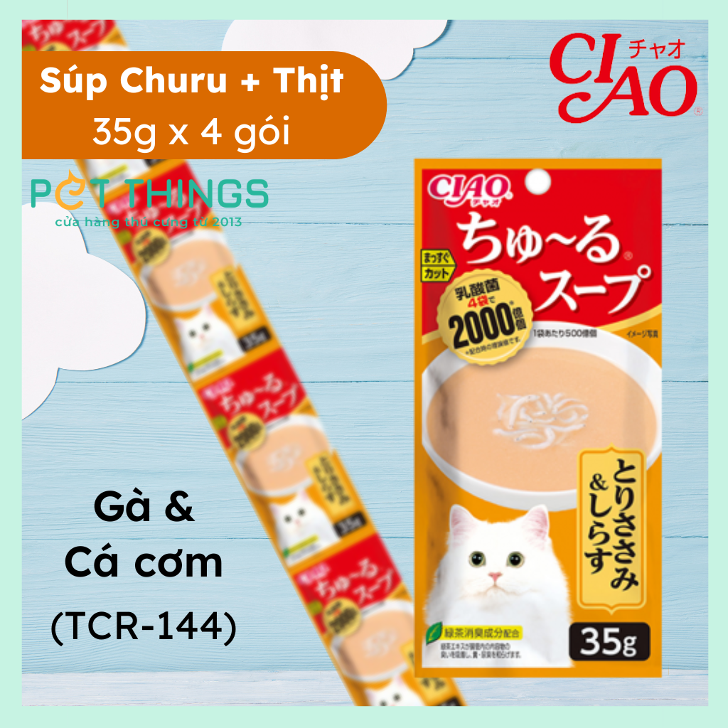 Súp Thịt CIAO - Pate Cho Mèo 35g x 4 gói | Lazada.vn