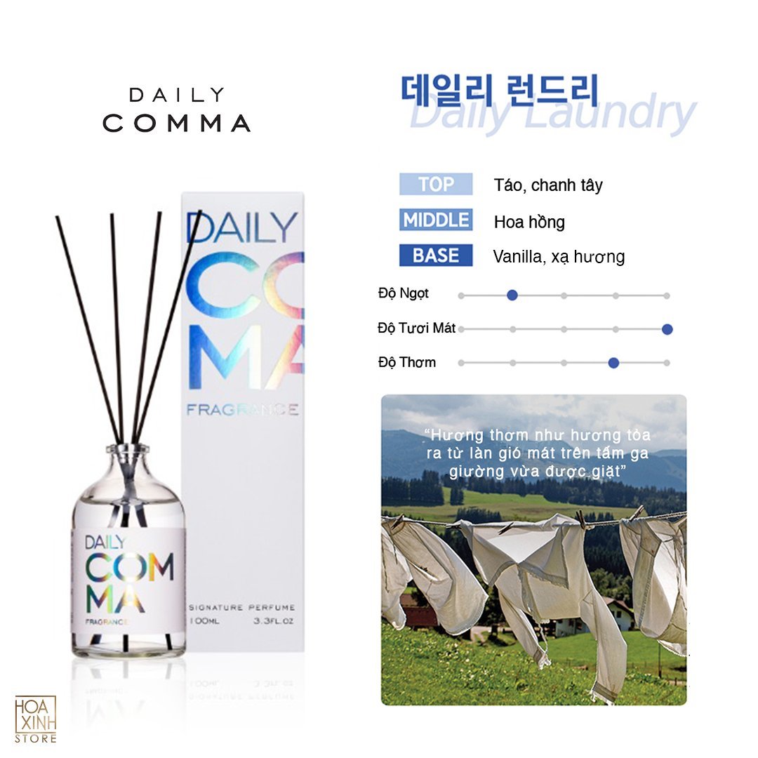 [HCM]TINH DẦU KHUẾCH HƯƠNG DAILY COMMA CRYSTAL HOLOGRAM DIFFUSER 100ML ...