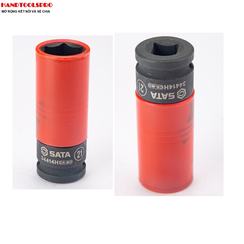 Đầu tuýp bọc nhựa tháo mâm xe size 17mm-19mm-21mm 1/2 dài 6 cạnh SATA ...