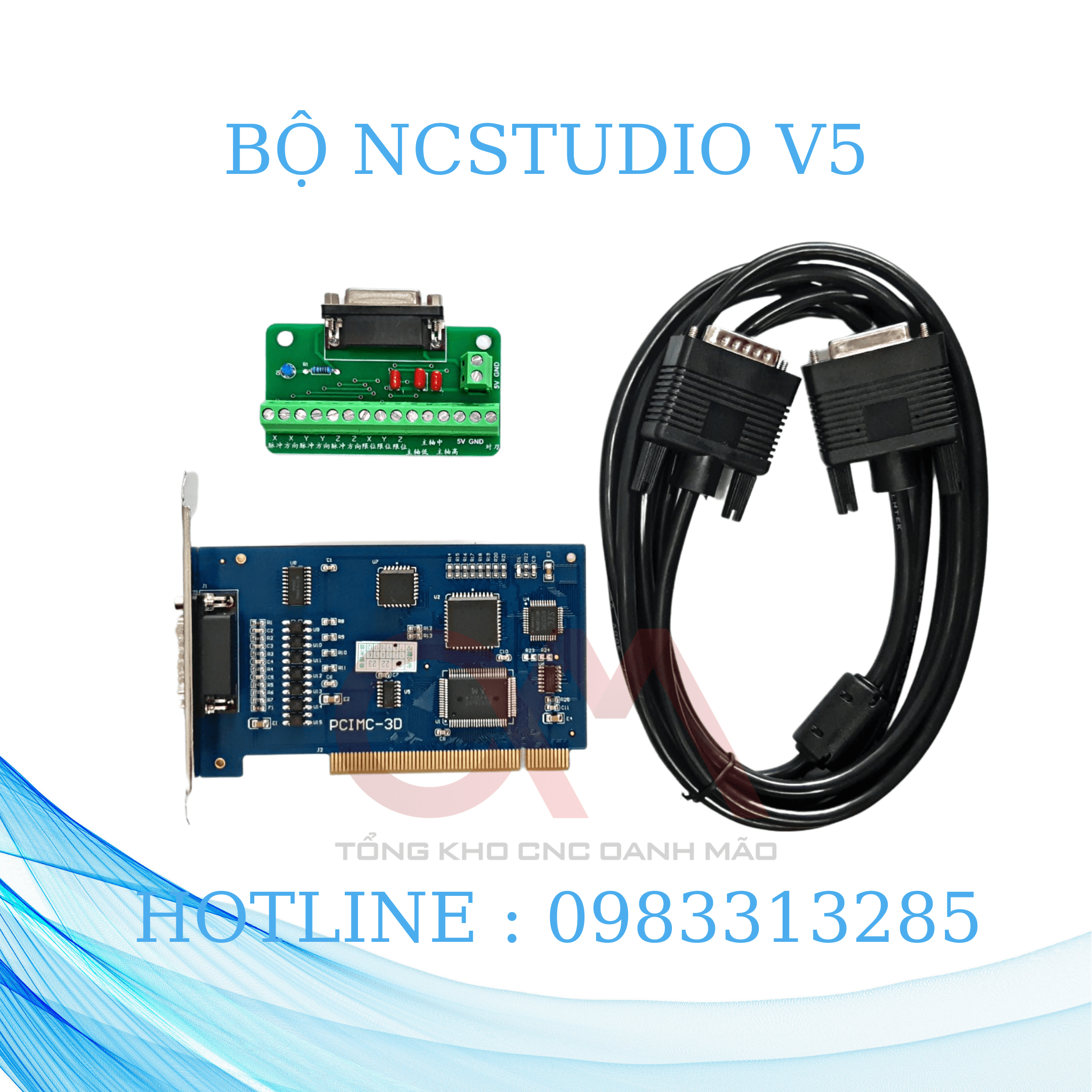Mạch BOB Mach3 6 trục CNC V4.3.2 (tuỳ chọn đủ bộ 1 card PCI to LPT và 2 ...