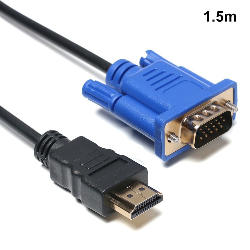 GEORG 1-5m Professional Video Connector Digital 1080P HDMI To VGA ...