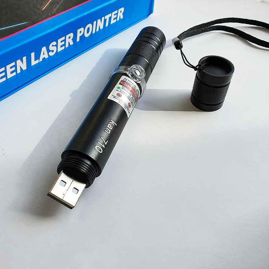 Bút Laze Laser Công Trình KAN 710 14cm Sạc USB Vỏ ĐenTia Xanh Lá giá rẻ - MixASale