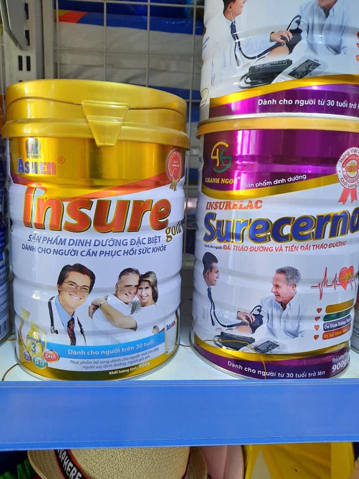 Sữa Bột Dinh Dưỡng Phục Hồi Sức Khoẻ GOLDLAC SURE GOLD Lon 900G - MixASale