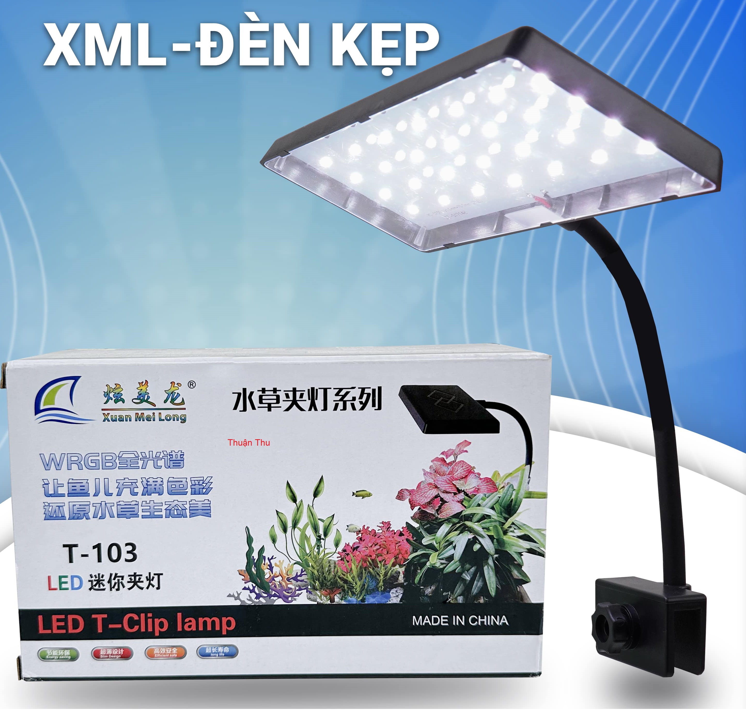 Đèn Led Kẹp Hồ Cá ánh sáng trắng XML T103 12W cho bể thủy sinh bể bán cạn biotop | Lazada.vn