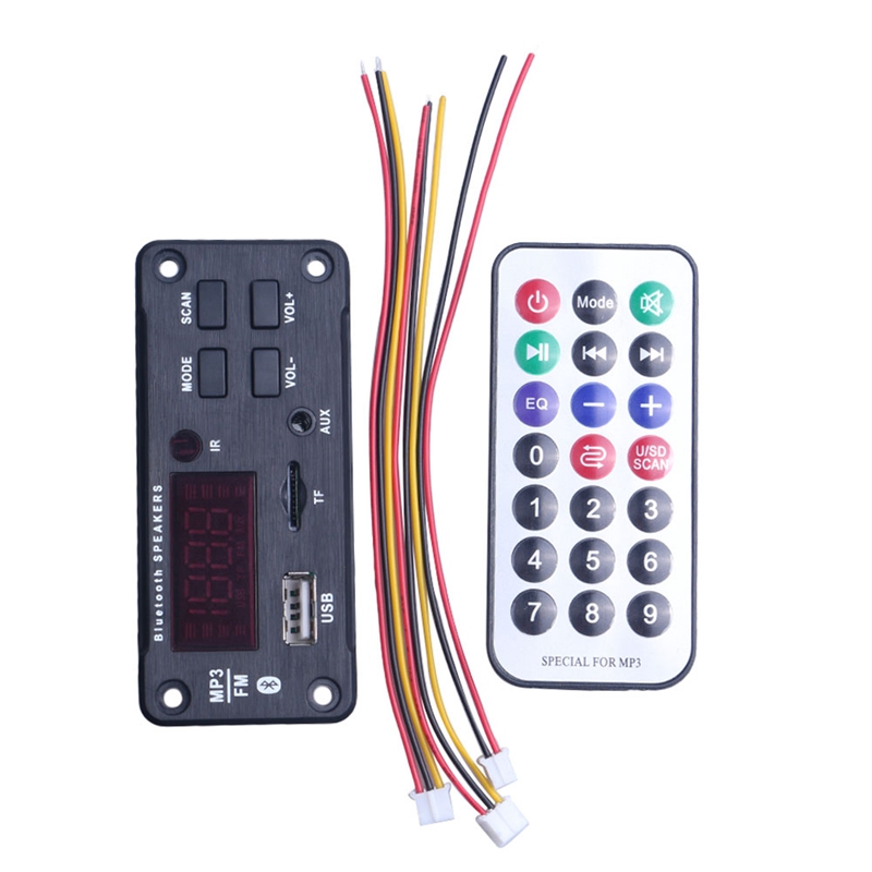 Wireless Bluetooth MP3 WMA Decoder Board Remote Control Player 12V ...