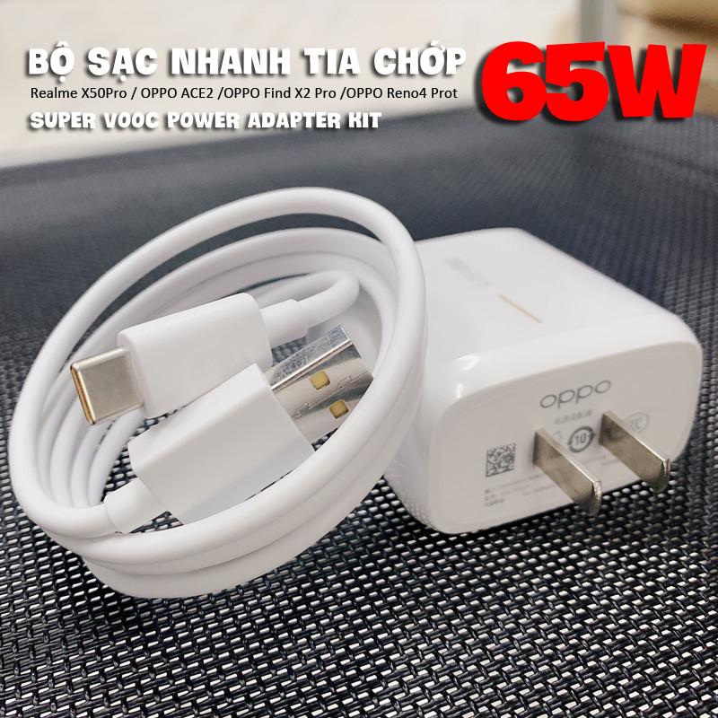 Bộ Sạc Nhạc 65w OPPO SUPERVOOC Cổng TYpe-C Sạc Siêu Nhanh Chính Hãng - Cáp Và Dock Sạc Điện ...