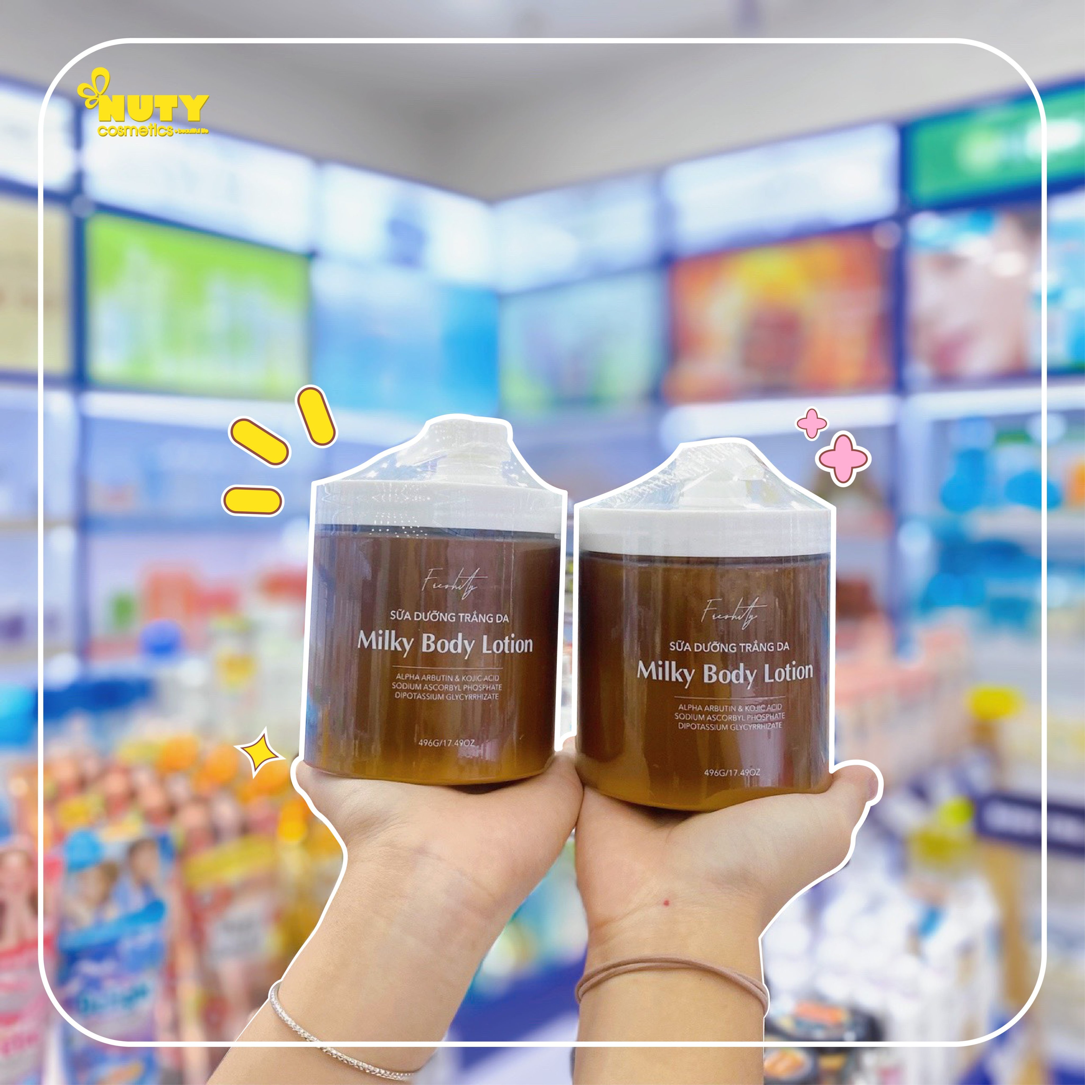 Sữa Dưỡng Trắng Da Toàn Thân Freshity Milky Body Lotion Kem Dưỡng Nghệ ...