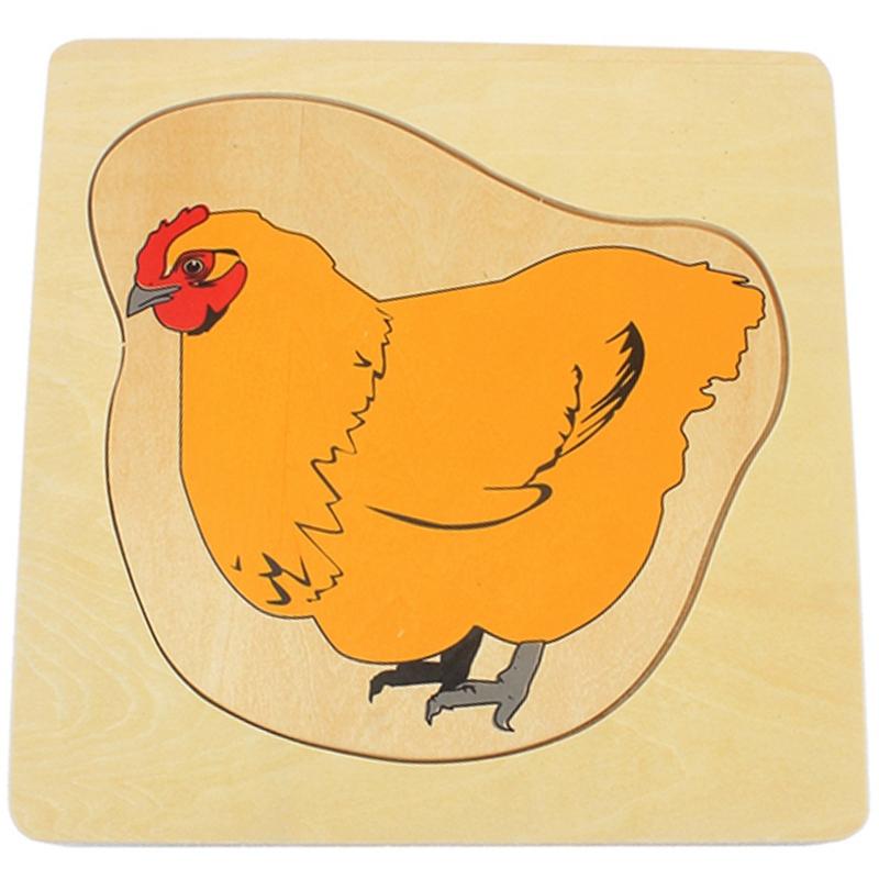 Children'S Multi-Layer Puzzle Wooden Toy Eggs Hatching Life Cycle ...