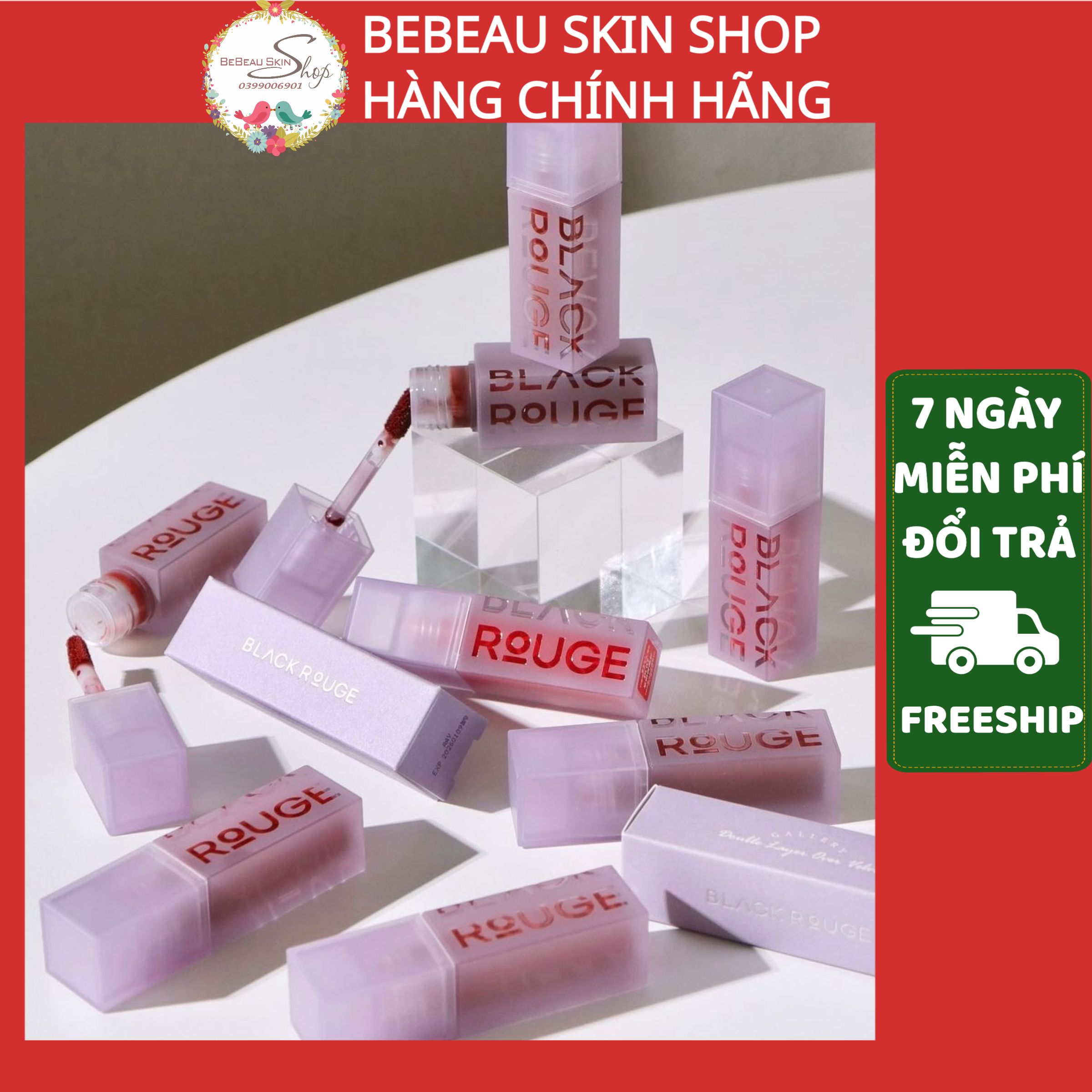 Son Black Rouge Double Layer Over Velvet ver 2 new 2023 - MixASale